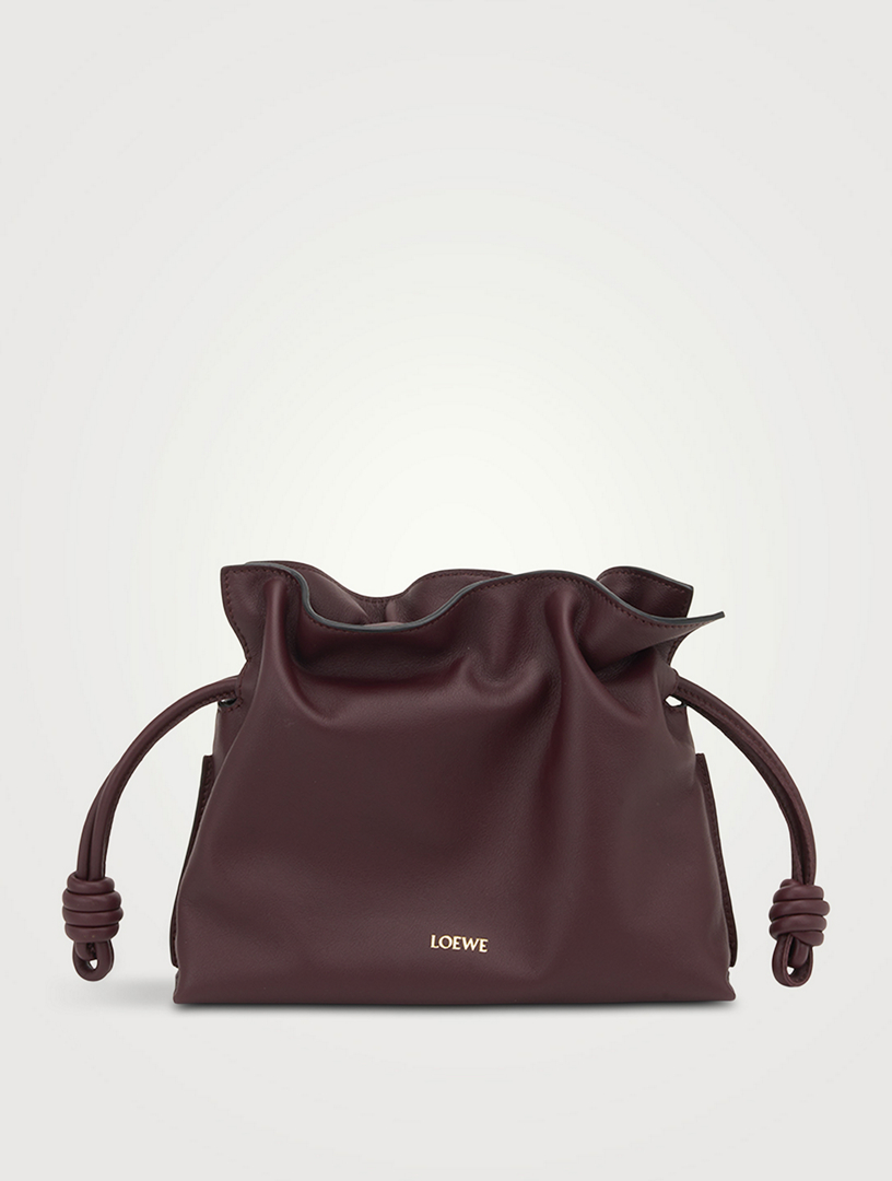 LOEWE Mini Flamenco Leather Clutch | Holt Renfrew