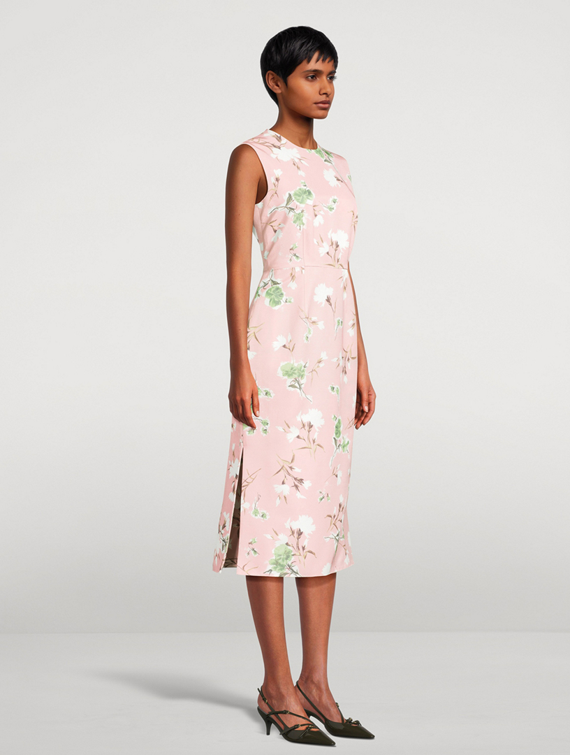 ERDEM Faille Sheath Dress In Floral Print | Holt Renfrew ERDEM Faille Sheath Dress In Floral Print | Holt Renfrew