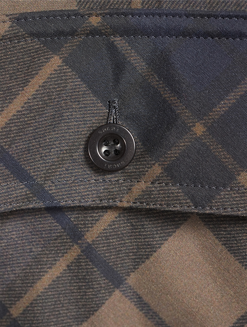 SACAI Shirt Dress In Plaid Print | Holt Renfrew SACAI Shirt Dress In Plaid Print | Holt Renfrew